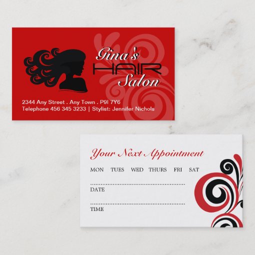 Hair Salon Business Cards | Zazzle