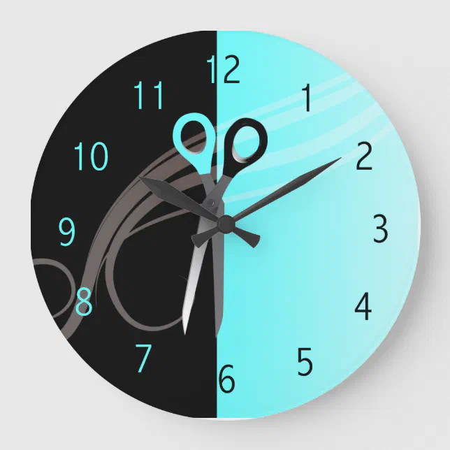 Hair salon clock | Zazzle
