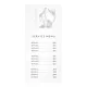 Hair salon elegant logo silver white service menu | Zazzle