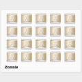 Hair Salon Luxury Silver Glitter Hairstylist Square Sticker | Zazzle