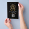 Hair Salon Nails Makeup Lashes Tarot Marketing QR Flyer | Zazzle