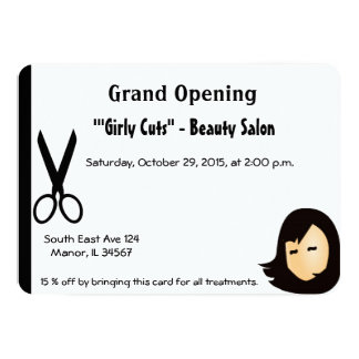 Beauty Salon Grand Opening Invitations & Announcements | Zazzle