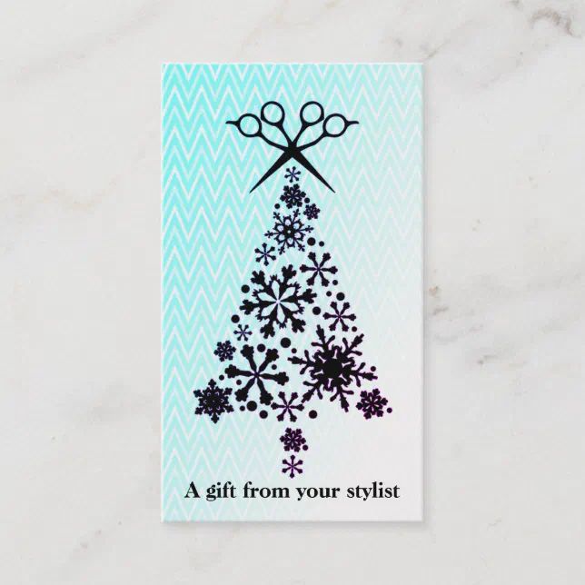 Hair salon stylist holiday coupon gift card xmas | Zazzle