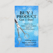 Hair salon stylist holiday coupon gift card xmas | Zazzle