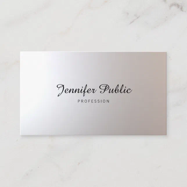 Hair Stylist Beauty Salon Script Graceful Glamour Business Card | Zazzle