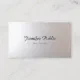 Hair Stylist Beauty Salon Script Graceful Glamour Business Card | Zazzle
