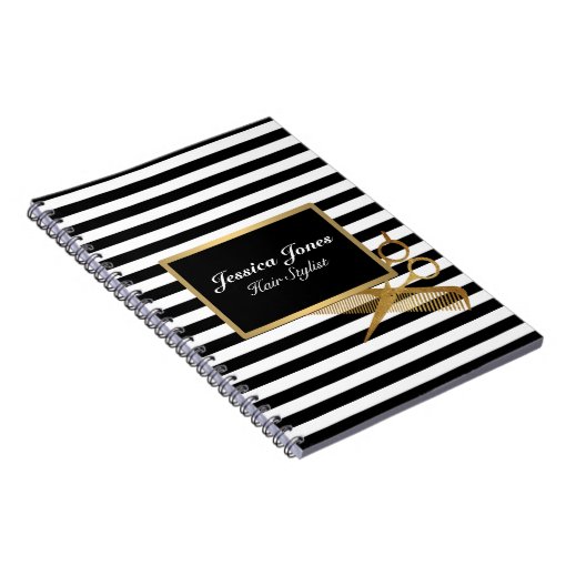 Hair Stylist Binder Spiral Planner Appointment Notebook | Zazzle