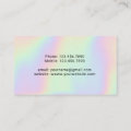 Hair Stylist Holographic Script Typography Salon Business Card | Zazzle