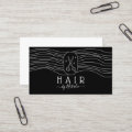 Hair Stylist Line Drawing Scissor Logo Hair Salon Business Card | Zazzle