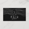 Hair Stylist Line Drawing Scissor Logo Hair Salon Business Card | Zazzle