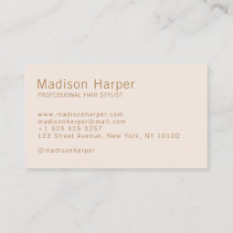 Hair stylist modern monogram initials pink business card | Zazzle
