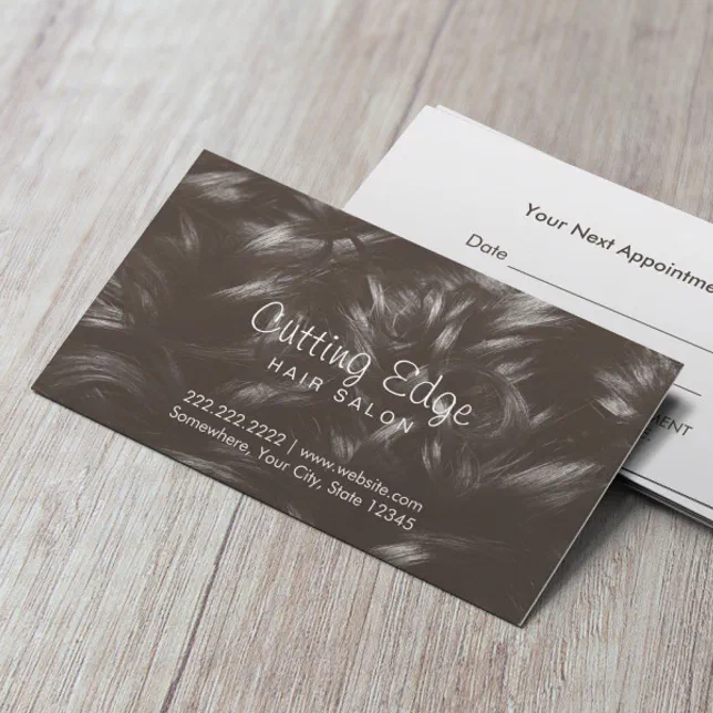 Hair Stylist Professional Curly Hair Background Appointment Card | Zazzle