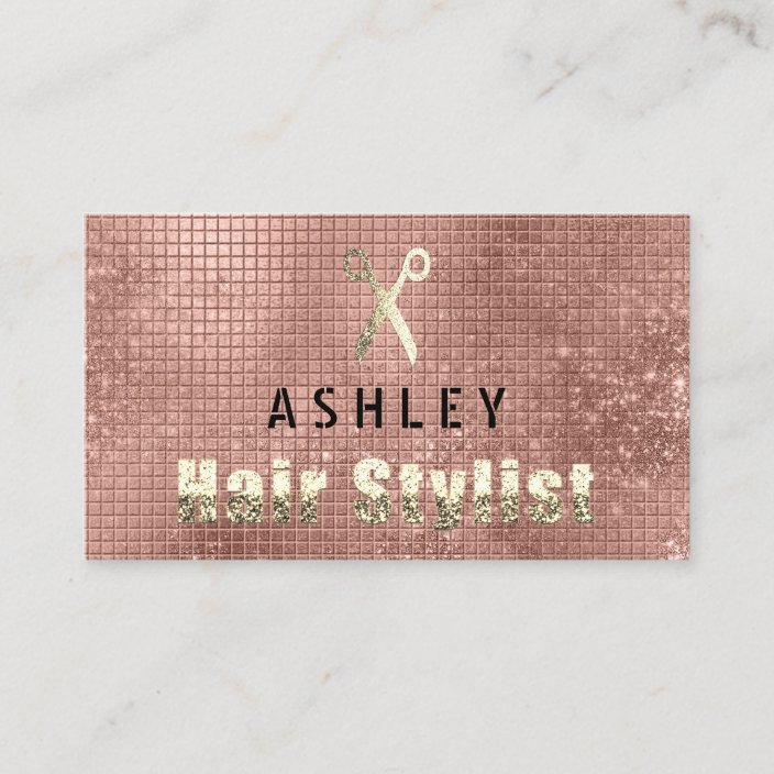 Hair Stylist Salon Black VIP Gold Appointment Card | Zazzle.com