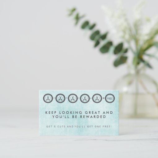 Hair Stylist Salon Loyalty Program Cards | Zazzle