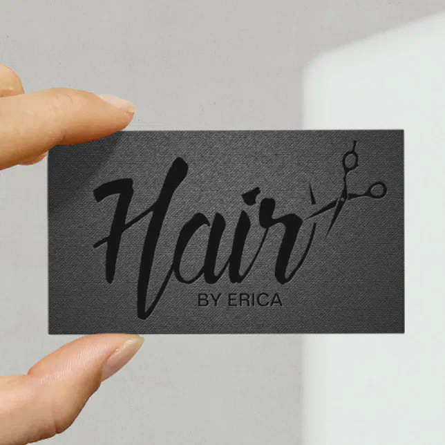Hair Stylist Script Trendy Black Appointment | Zazzle