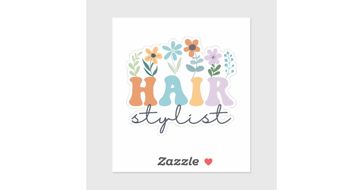 Hair Stylist Sticker | Zazzle