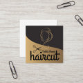 Haircut by Stylist Barber | Hair Square Business Card | Zazzle