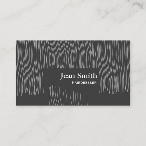 Hairdresser Hairstylist Cute Haircut Business Card | Zazzle