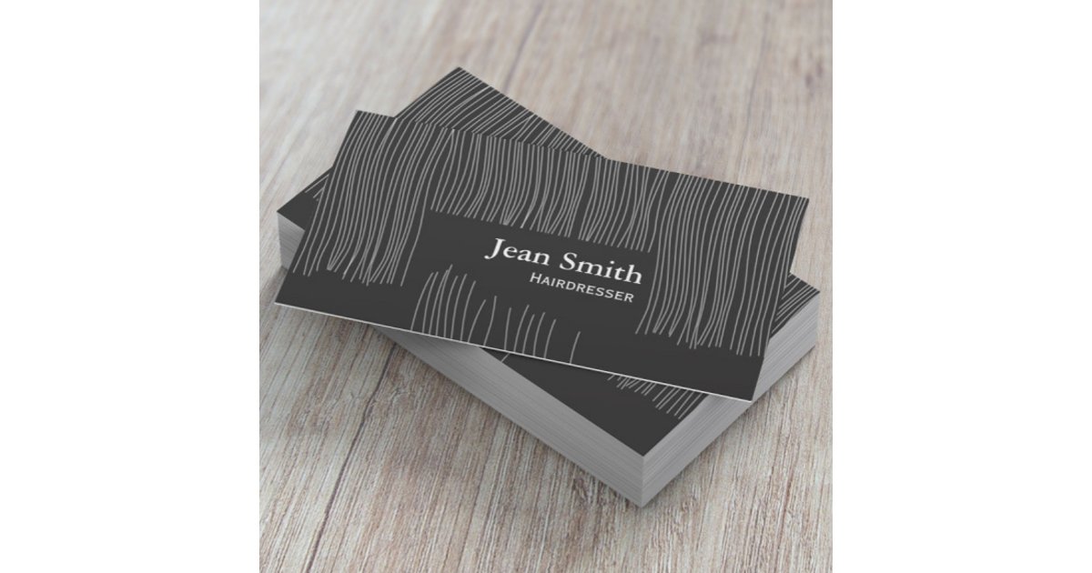 Hairdresser Hairstylist Cute Haircut Business Card | Zazzle