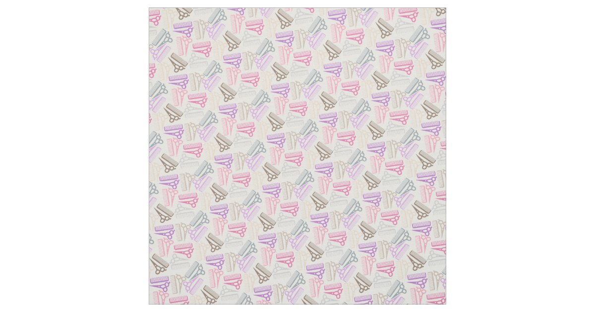Hairdresser Hairstylist Fabric | Zazzle