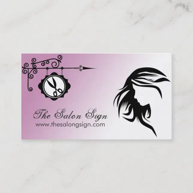 Hairdresser Salon Business Card | Zazzle