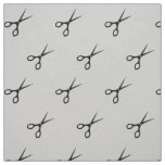 Hairdresser scissors pattern hair stylist fabric | Zazzle
