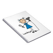Hairdresser Stick Figure Notebook | Zazzle