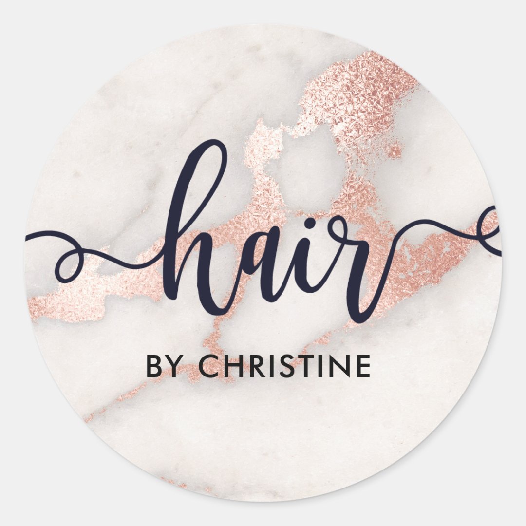 hairstylist classic round sticker | Zazzle