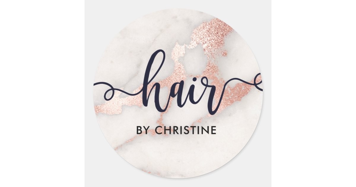hairstylist classic round sticker | Zazzle