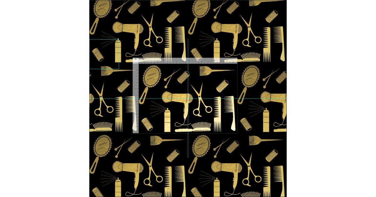 hairstylist pattern fabric | Zazzle