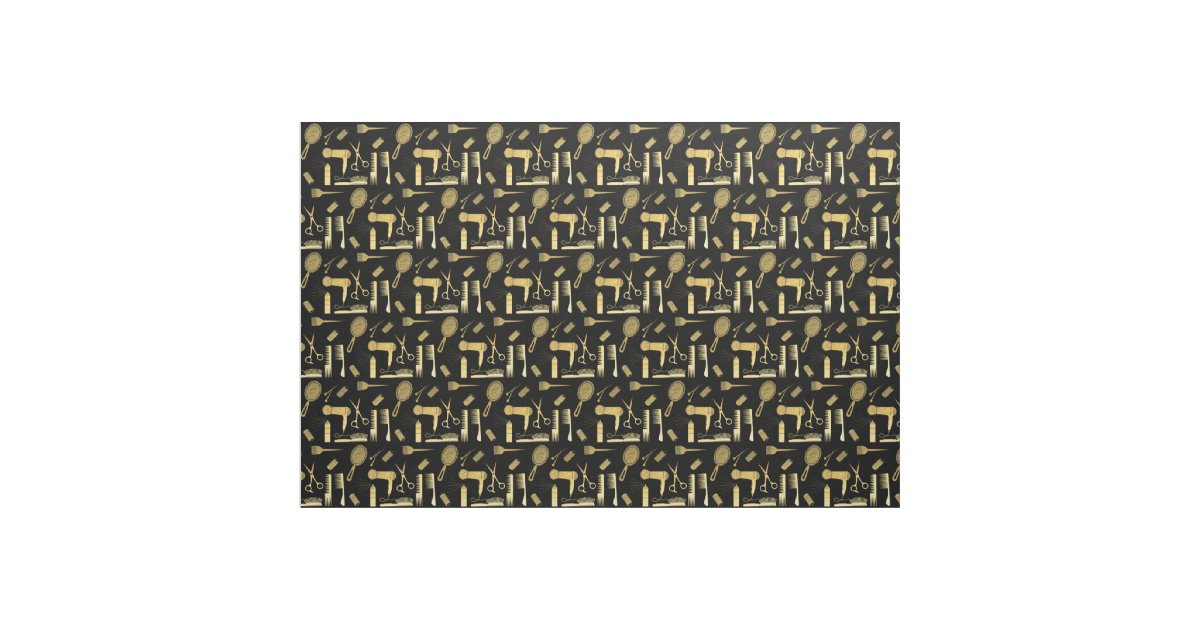 hairstylist pattern fabric | Zazzle