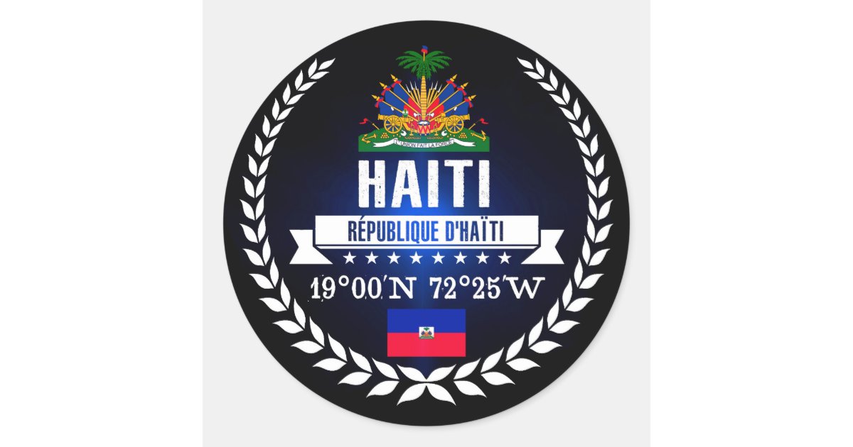 Haiti Classic Round Sticker | Zazzle