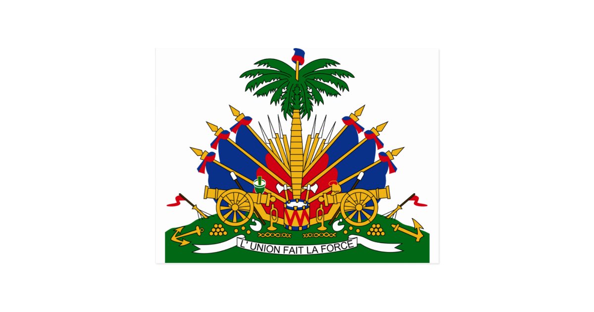 Haiti Coat of arms HT Postcard | Zazzle.com