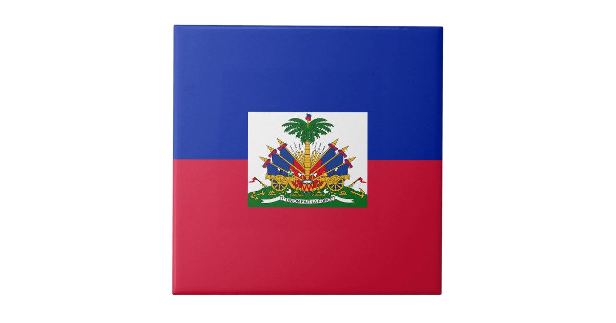 Haiti Flag Ceramic Tile | Zazzle