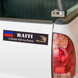 Haiti Flag + Map Bumper Sticker | Zazzle