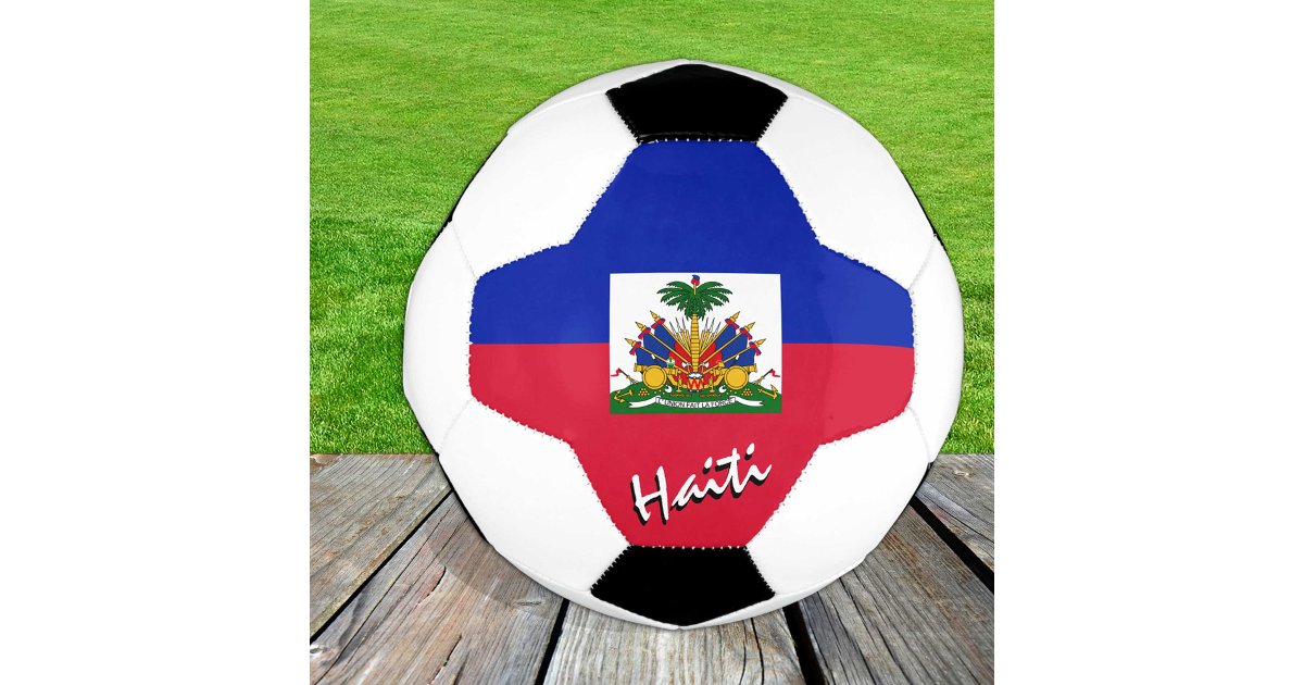 Haiti Football & Haitian Flag / Sports Soccer Ball | Zazzle