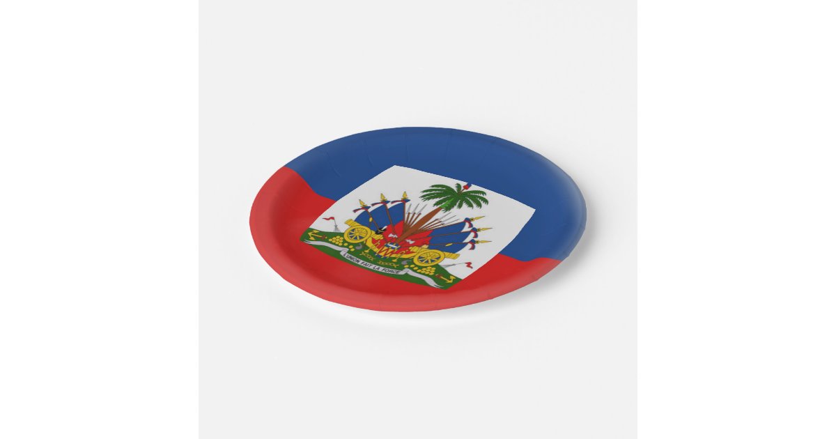 Haiti Haitian Flag Paper Plates | Zazzle