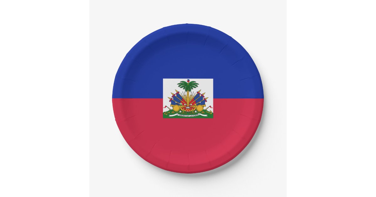 Haiti (Haitian) Flag Paper Plates | Zazzle