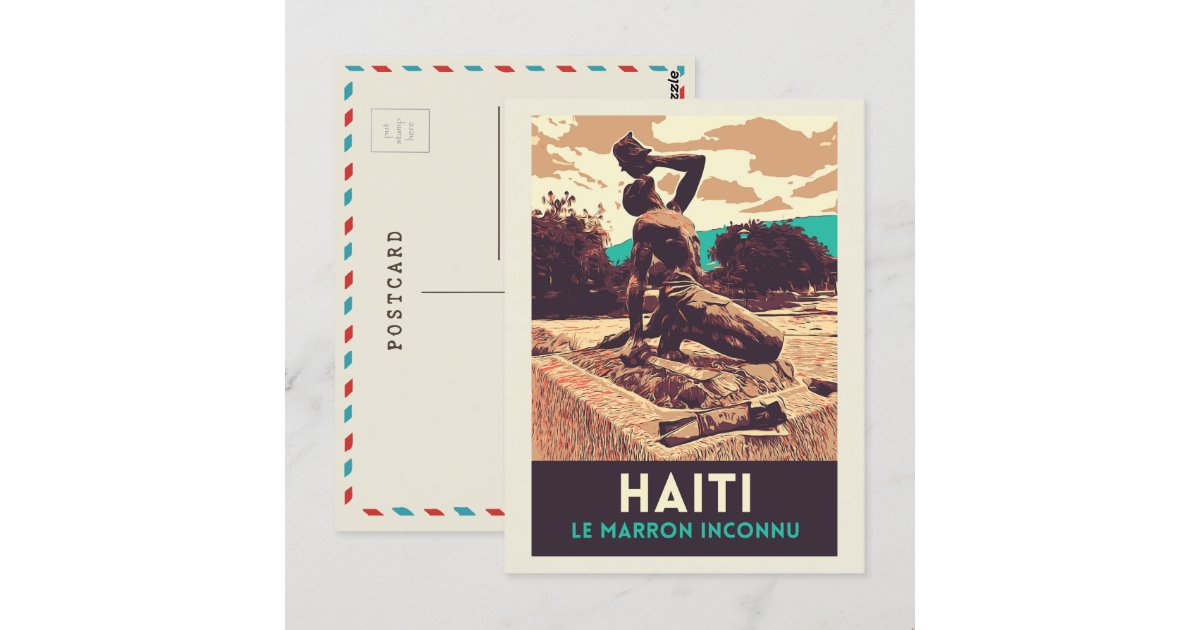 Haiti Marron inconnu statue Postcard | Zazzle