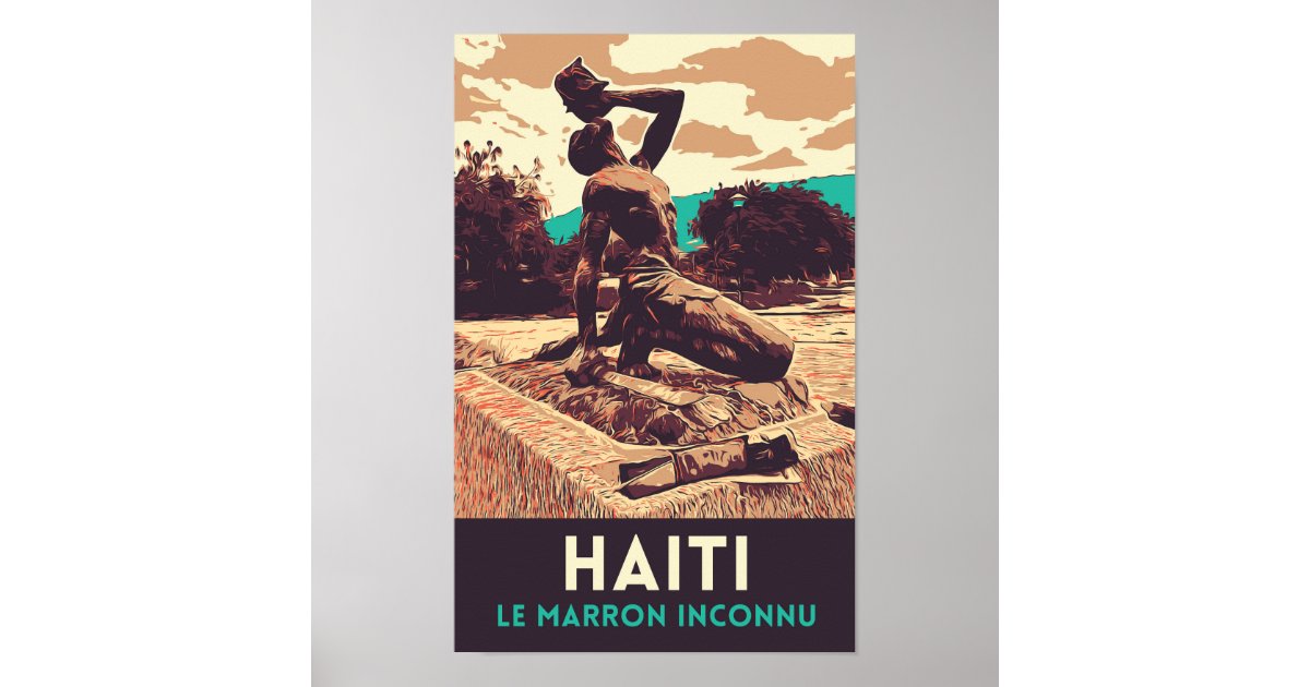 Haiti Marron inconnu statue Postcard Poster | Zazzle