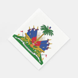 Haitian Coat of Arms (Haiti) Napkins | Zazzle