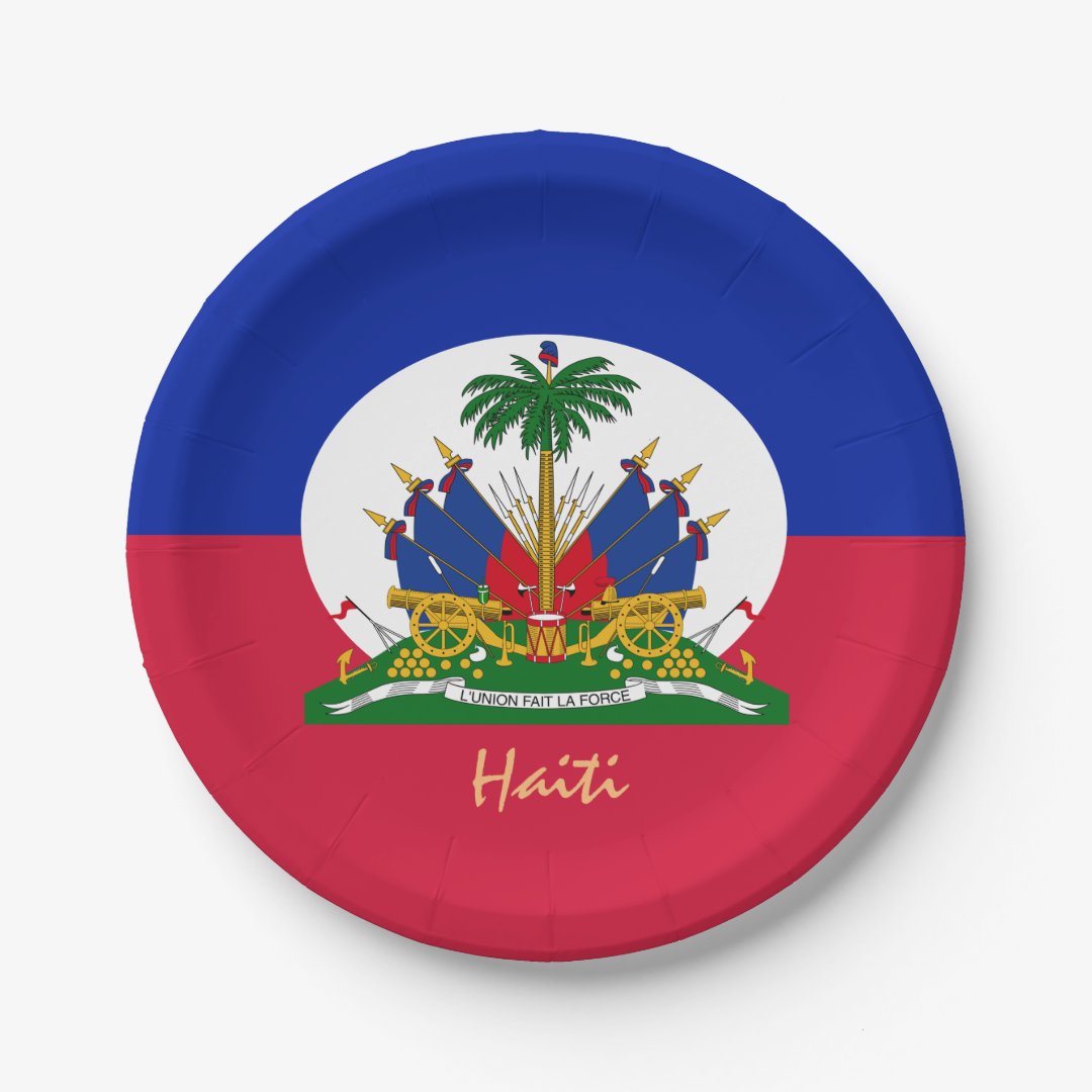 Haitian Flag & Haiti party, birthday /sports Paper Plates | Zazzle