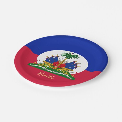 Haitian Flag & Haiti party, birthday /sports Paper Plates | Zazzle