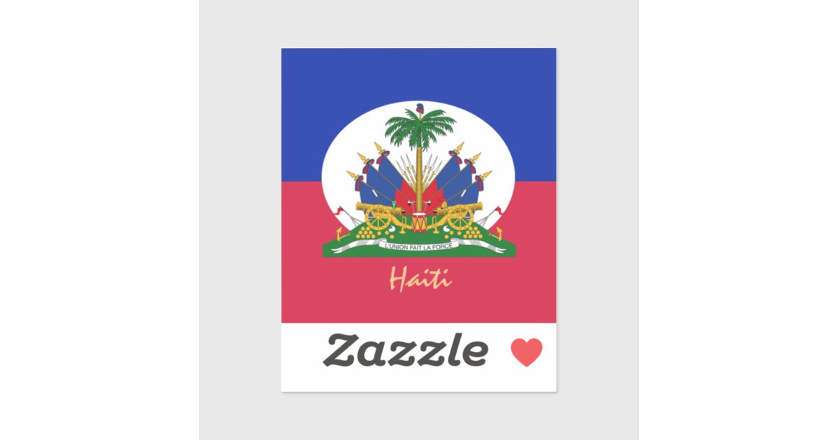 Haitian Flag & Haiti stickers, country /sports Sticker | Zazzle