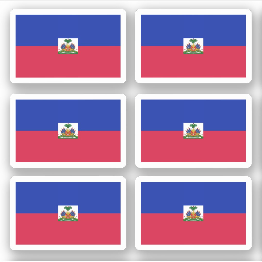 Haitian flag sticker | Zazzle