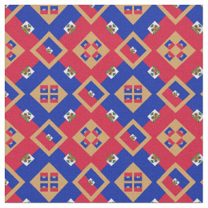Haitian Flag Fabric | Zazzle.com