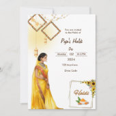 Haldi ceremony invitation | Zazzle