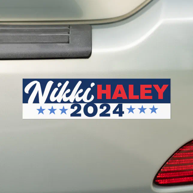 Haley for President Nikki Haley 2024 Bumper Sticker | Zazzle