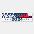 Haley for President Nikki Haley 2024 Bumper Sticker | Zazzle