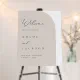 Half Arch Minimal Welcome Sign Wedding Decor | Zazzle